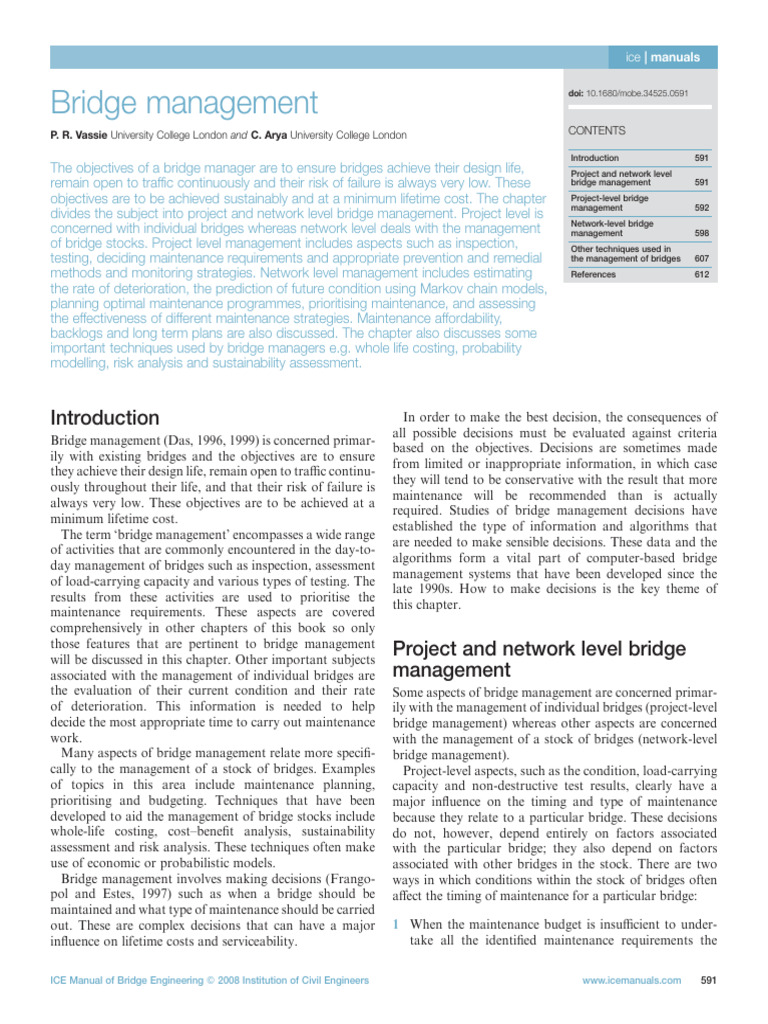 Manual 22 Bridge Management | PDF | Corrosion | Concrete