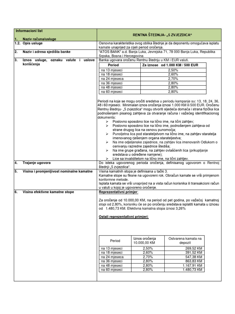 IL Rentna Stednja Kampanja 01032024 | PDF