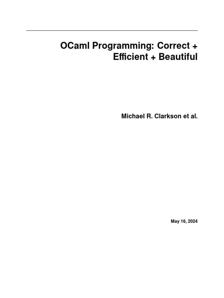Ocaml Programming | PDF | Superuser | Sudo Ocaml Programming | PDF | Superuser | Sudo