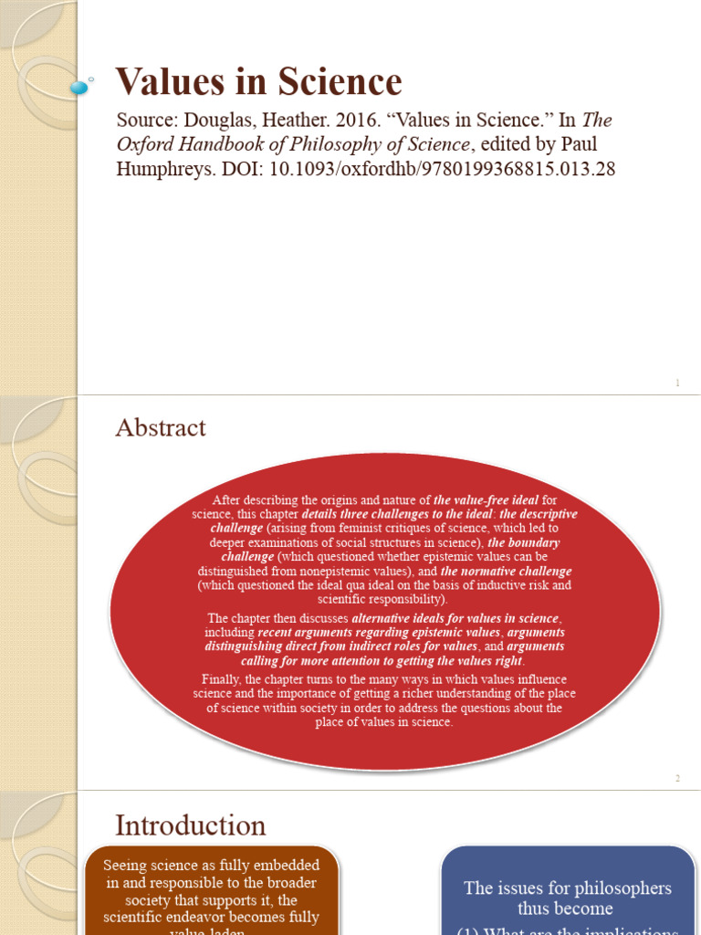Values in Science | PDF | Epistemology | Science