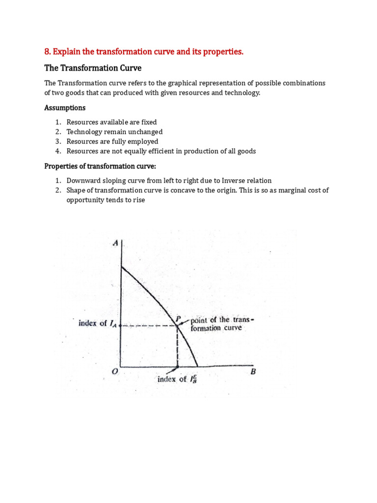 Transformation Curve and Trade Theories | PDF | Free Trade | World ...