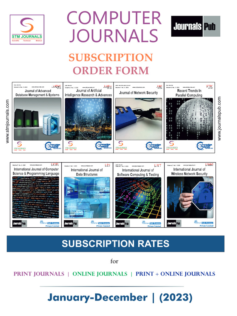 Computer Science Subscription Form 2023. | PDF | Academic Journal ...