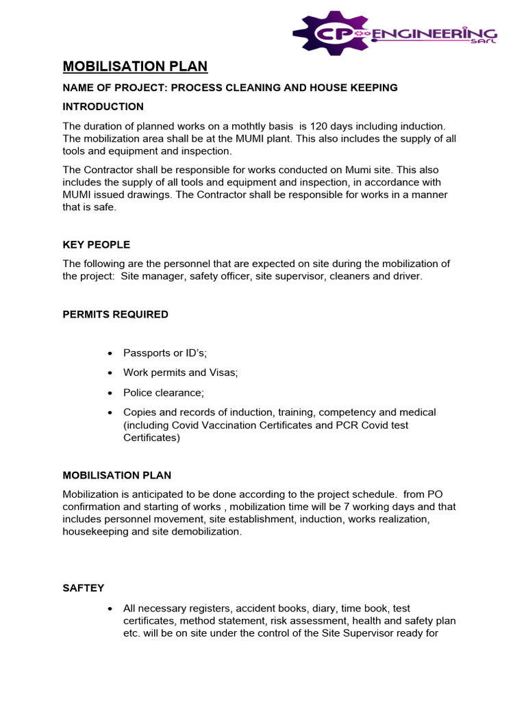 MOBILIZATION TIME final | PDF