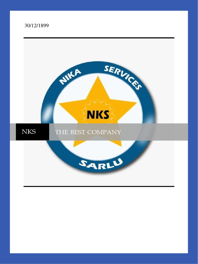 Nika Services Sarlu Profil | PDF | Business | Business Economics