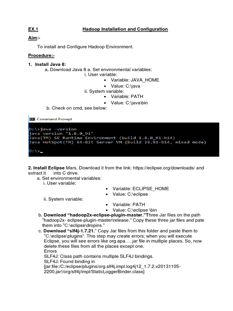DA Lab EXERCISE | PDF | Apache Hadoop | Apache Spark