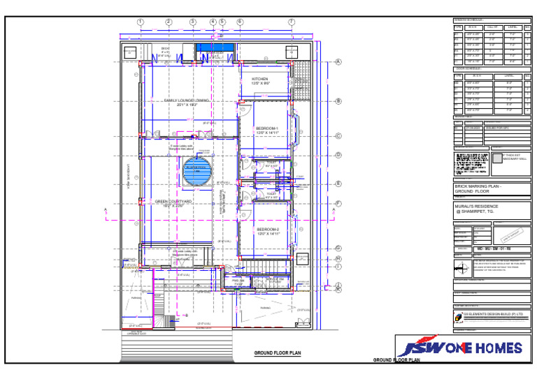 25102023-JSW-Mr. Murali's Residence-Working Drawings - 0004-0004 | PDF | Building Materials ...