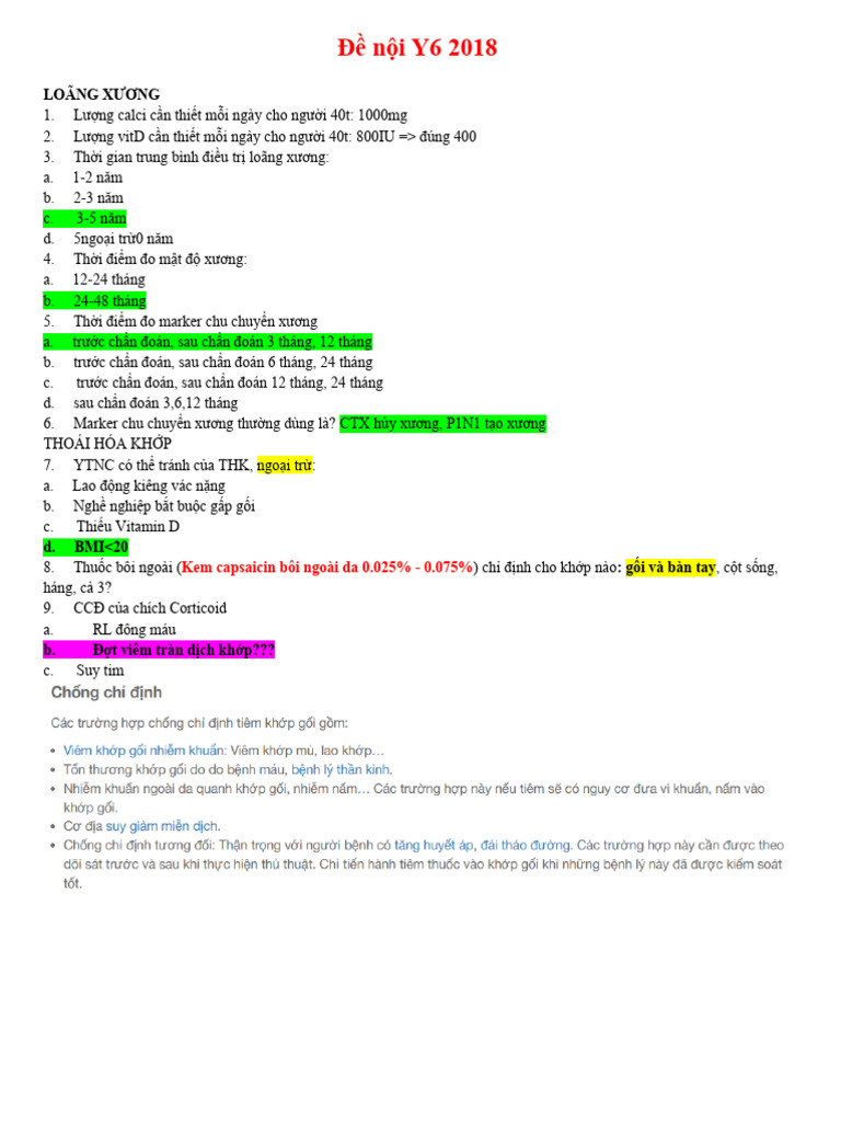 Đề-nội-Y6-2018 | PDF