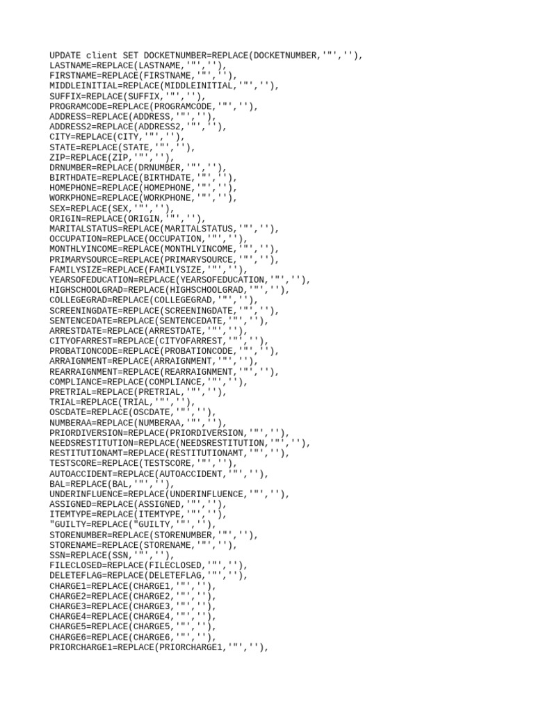 Client Table Update | PDF | Criminal Procedure | Criminal Law