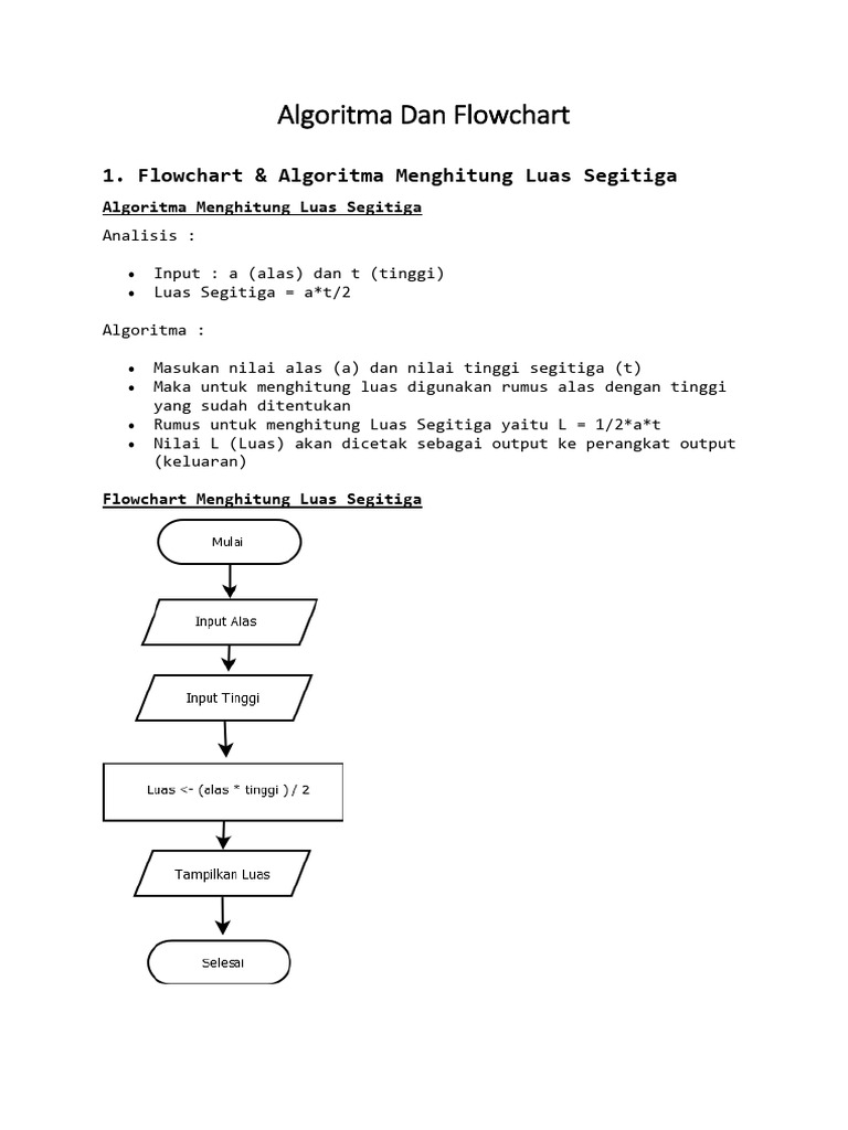 Algoritma Dan Flowchart | PDF | Metode & Bahan Ajar