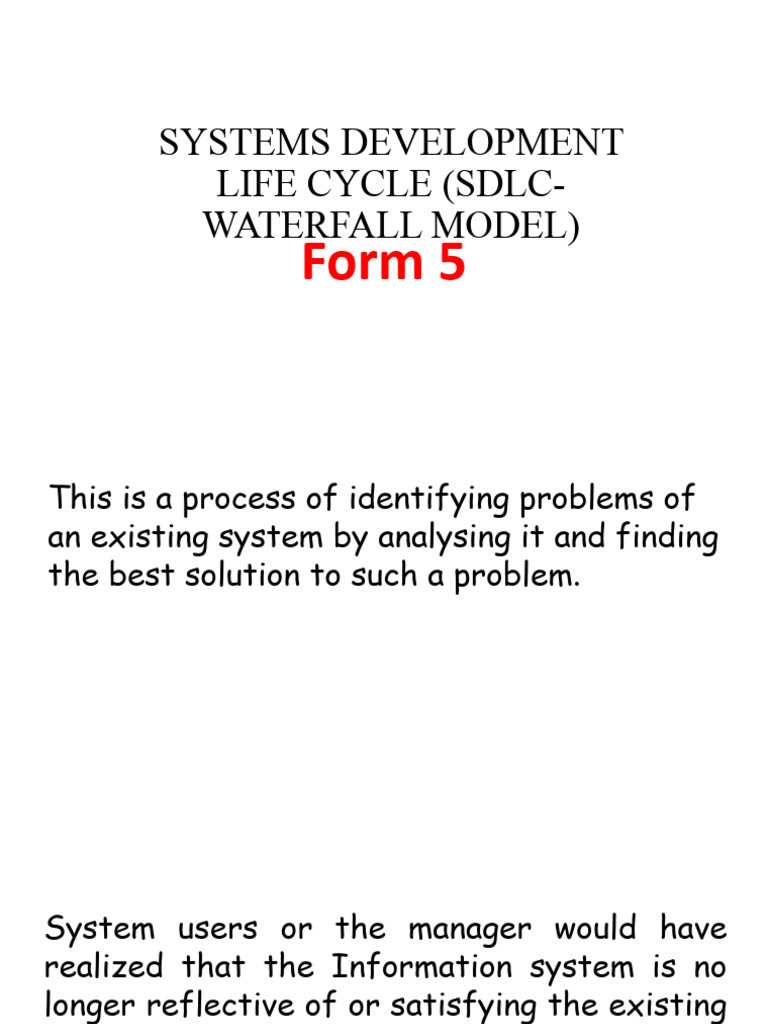 9.systems Development Life Cycle | PDF | Feasibility Study | Computing