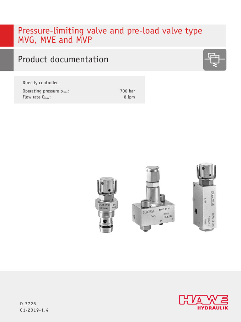 HAWE - MVG | PDF | Valve | Chemical Engineering