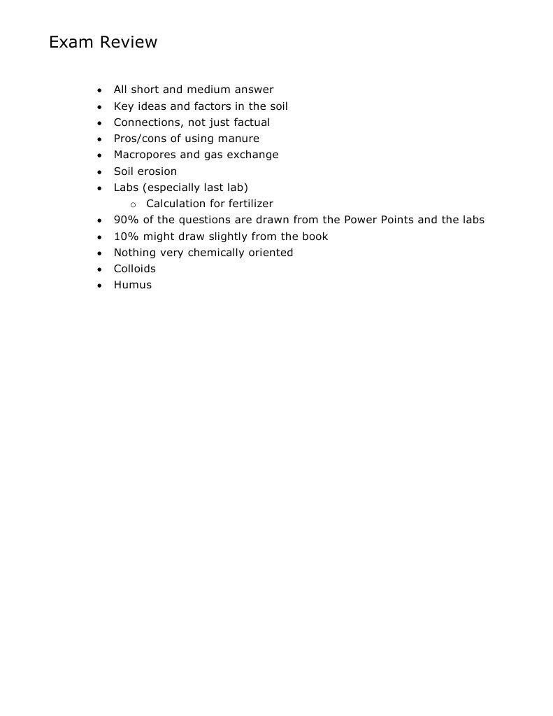 Exam Review | PDF | Technology & Engineering