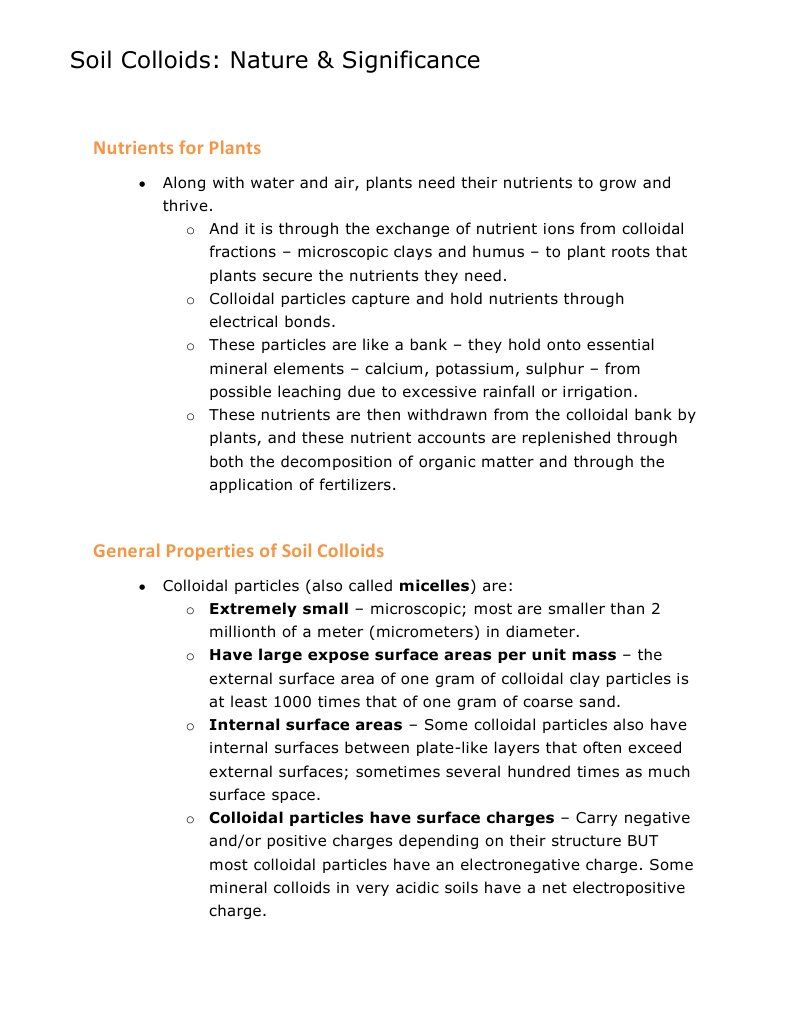Soil Colloids | PDF | Clay Minerals | Soil