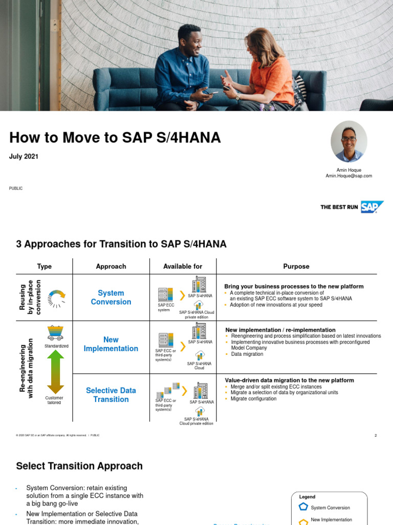 How To Move To SAP S4 HANA (Amin SAP Expert) | PDF | Cloud Computing ...