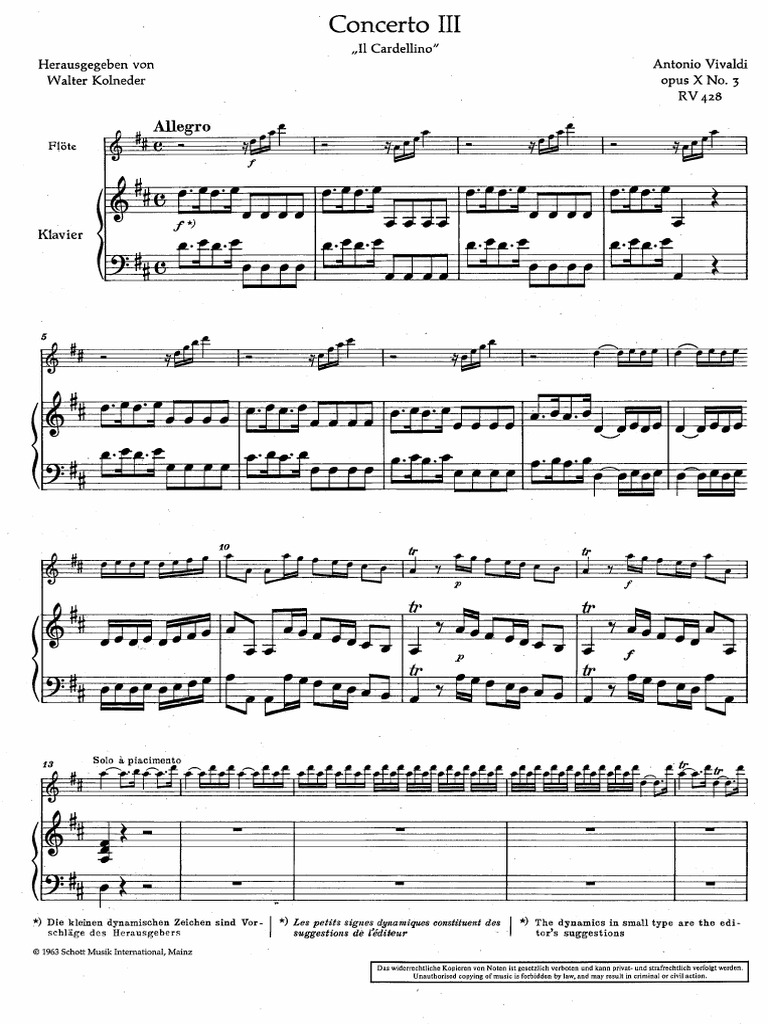 Vivaldi Il Gardellino | PDF