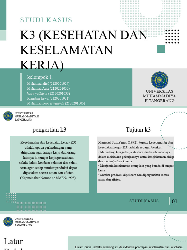 Laporan Presentasi Studi Kasus k3 | PDF | Teknologi & Rekayasa