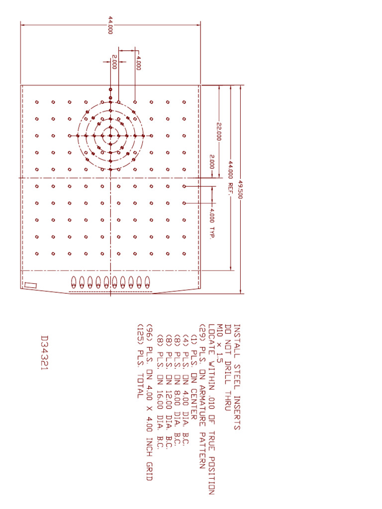 Hole Patten of 6 Ton Machine | PDF