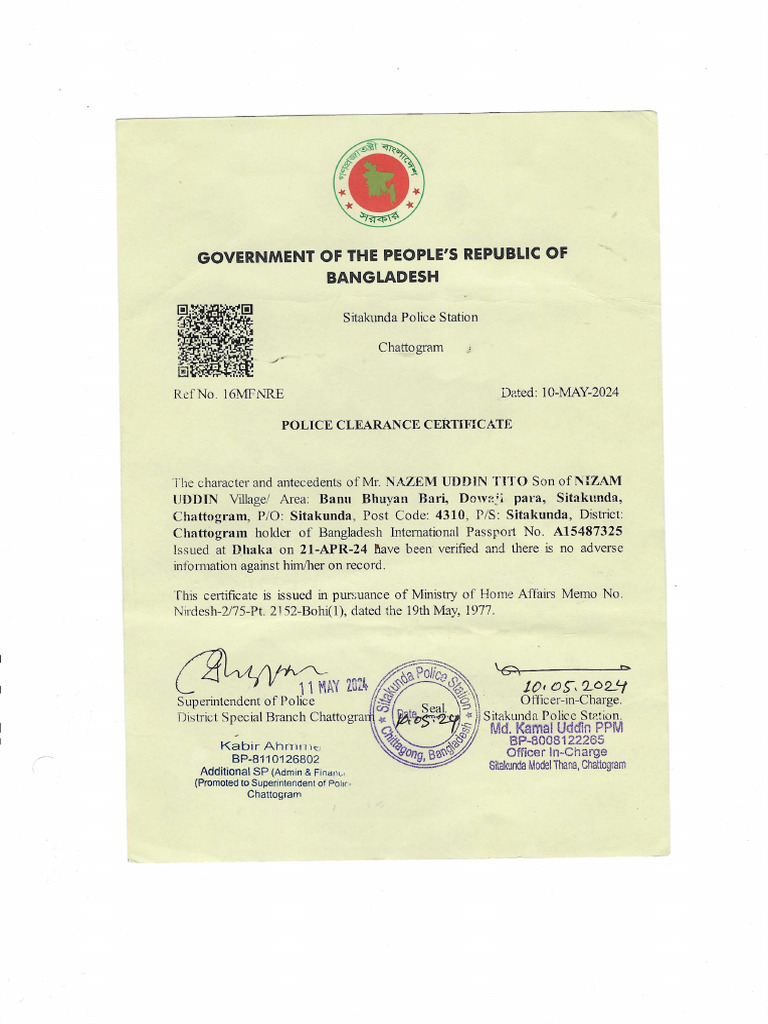 Nazem Uddin Titi Pcc-cab | PDF