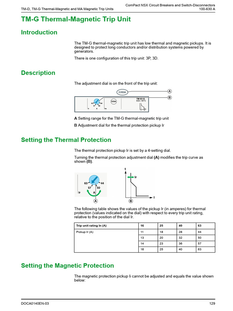 NSX Fault Current and Trip Units Settings and Secret Menu | PDF | Components | Electrical ...