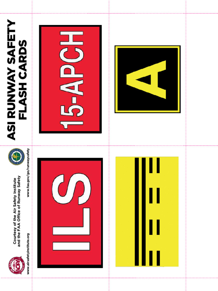 Flash Cards | PDF | Runway | Air Traffic Control