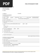 Health India TPA - Pre Auth Form | PDF | Insurance | Hospital
