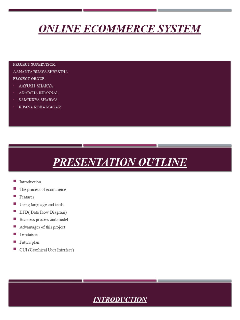 Online Ecommerce System (Autosaved) | PDF | E Commerce | Computing