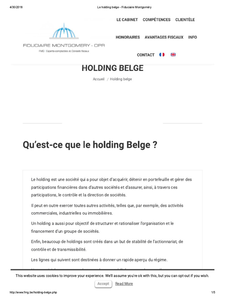 Le holding belge | PDF