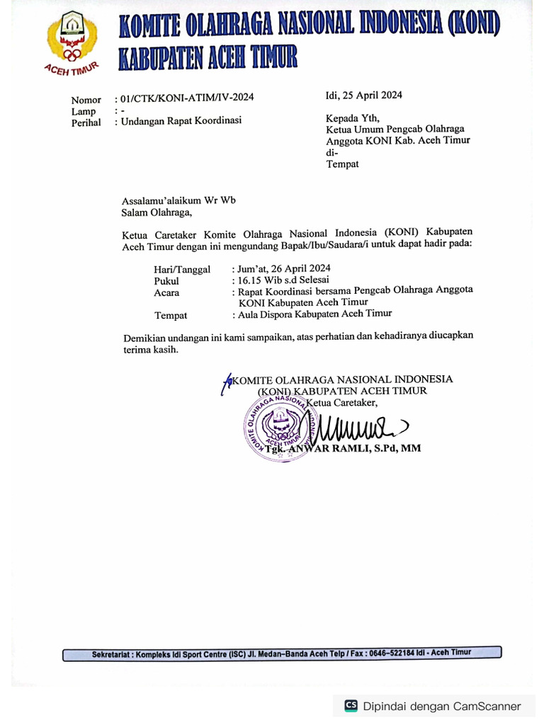 Undangan Rakor | PDF