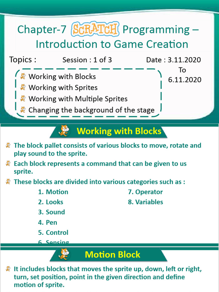 Scratch Programming | PDF | Color | Button (Computing) Scratch Programming | PDF | Color | Button (Computing)