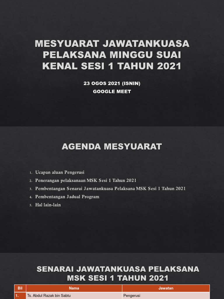 Slide MSK Sesi 1 Tahun 2021 | PDF