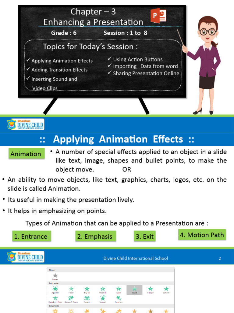 Chapter-3 Enhancing A Presentation | PDF | Microsoft Power Point ...