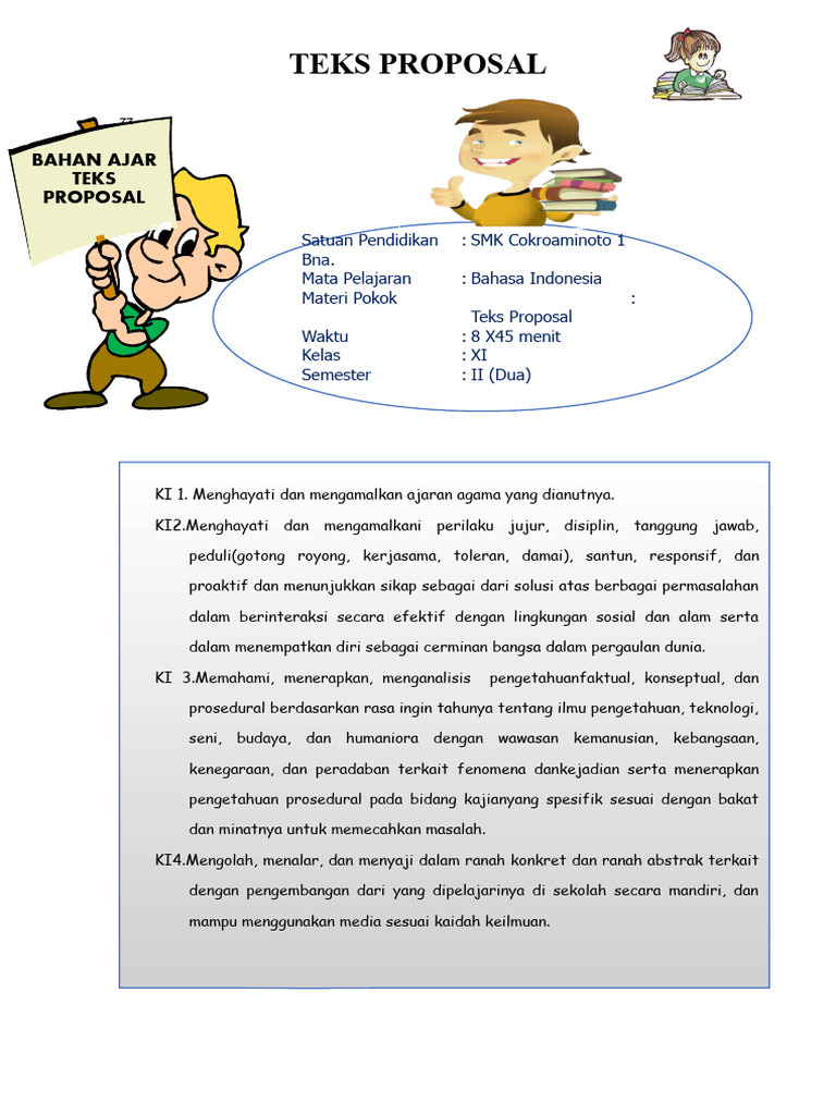 B. Indo Proposal Klas XI Sem2 | PDF | Seni & Disiplin Bahasa