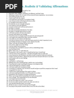 101 Positive Affirmations | PDF | Thought | Love