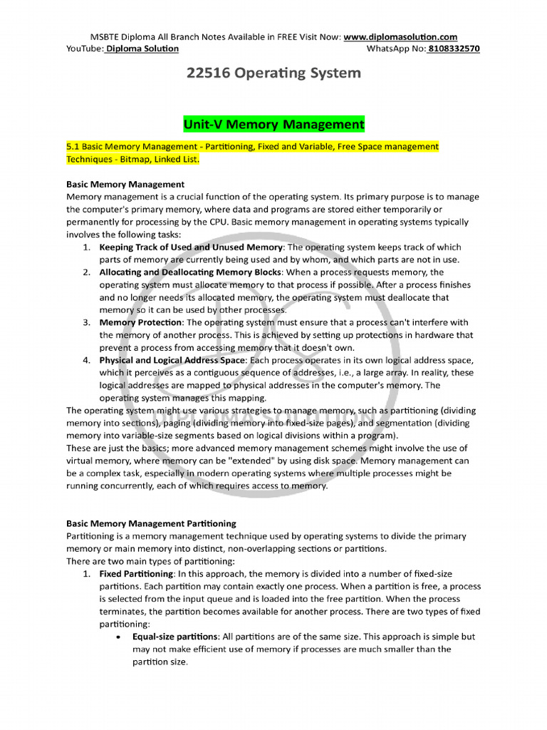 Operating System Chapter 5 Overall | PDF Operating System Chapter 5 Overall | PDF