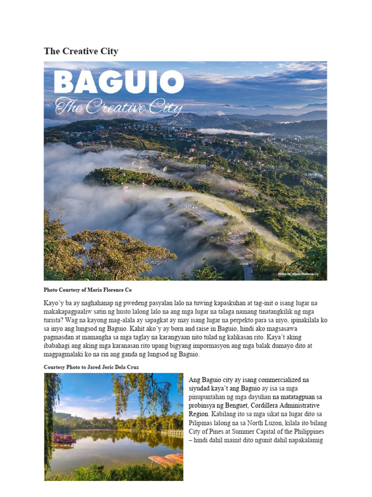 Lakbay Sanaysay - Baguio City | PDF