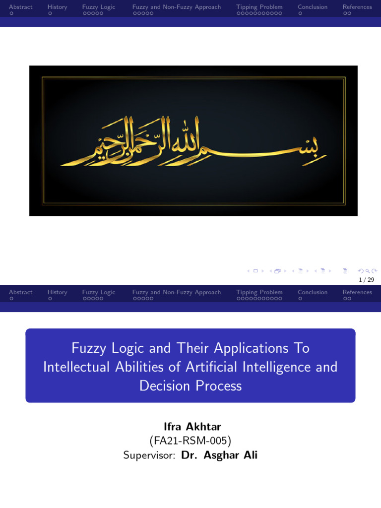Ifra Akhtar Final Defence Presentation | PDF | Fuzzy Logic | Logic