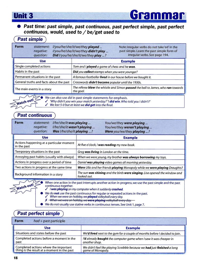 Past Tense Usage Guide | PDF | Language Arts & Discipline