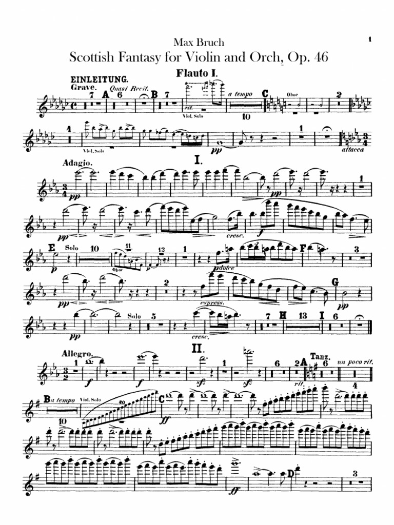 Scottish Fantasy - Flute 1 and 2 | PDF
