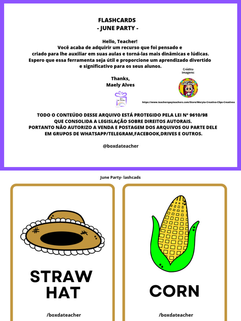 Flashcards June Party xghh2k | PDF