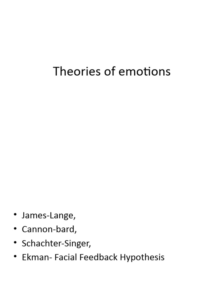 Unit 5 Week 3 Theories of Emotion | PDF | Emotions | Brain