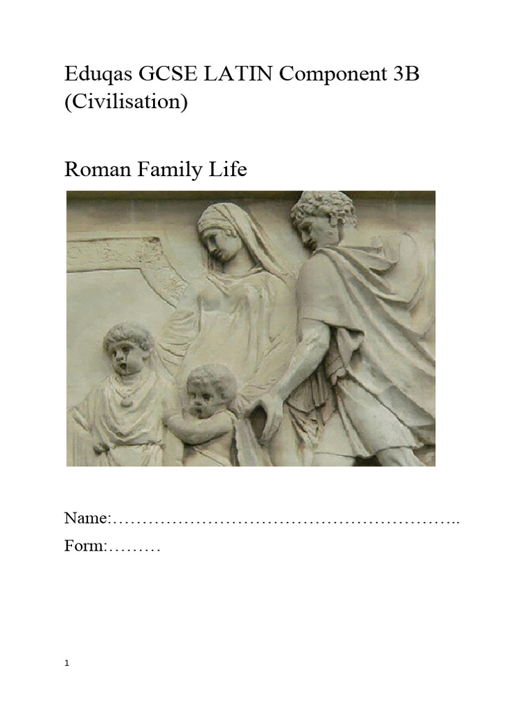 Roman Family Life and Structure | PDF | Roman Empire