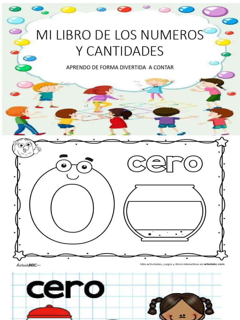Mi Libro de Los Numeros y Cantidades Inicial 2 | PDF | Poesía