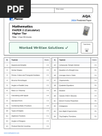 Edexcel GCSE Maths Higher Checklist | PDF