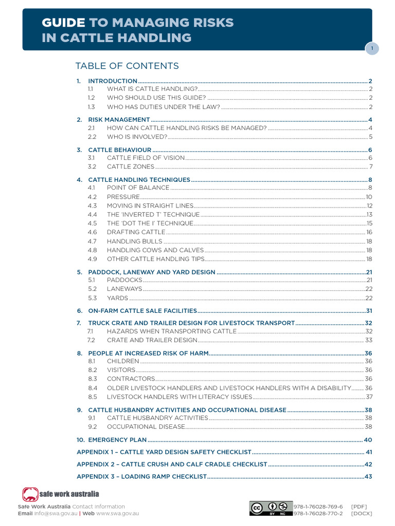 General Guide Cattle Handling | PDF | Bull | Cattle