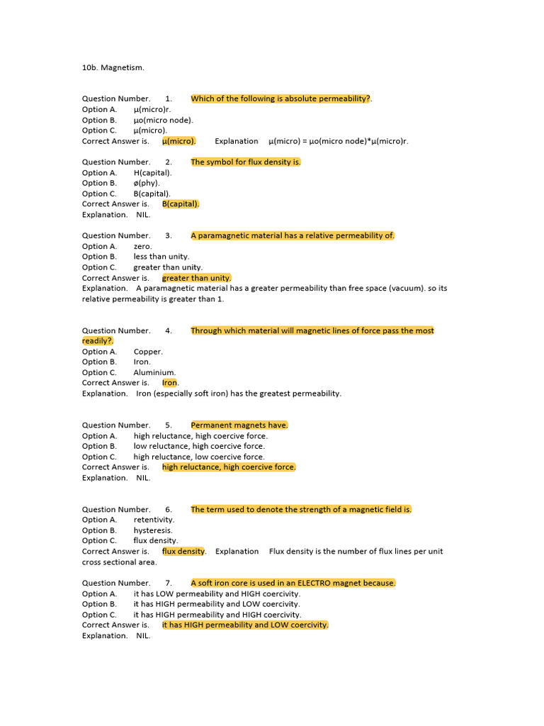 Module 3 Topic 10b | PDF | Magnetism | Magnet
