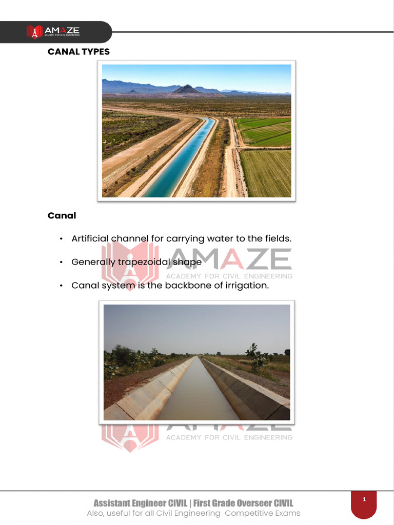 Canal Types | PDF | Canal | River