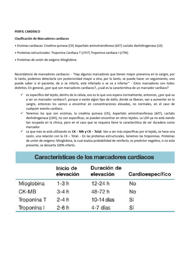 perfil-cardiaco | PDF | Infarto de miocardio | Especialidades Medicas