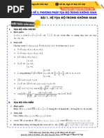 Tâm tỉ cự giải toán Oxyz | PDF