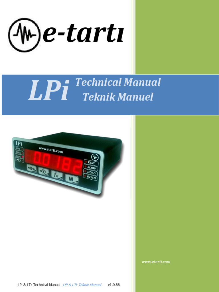 LPi TechnicalManual TR EN | PDF