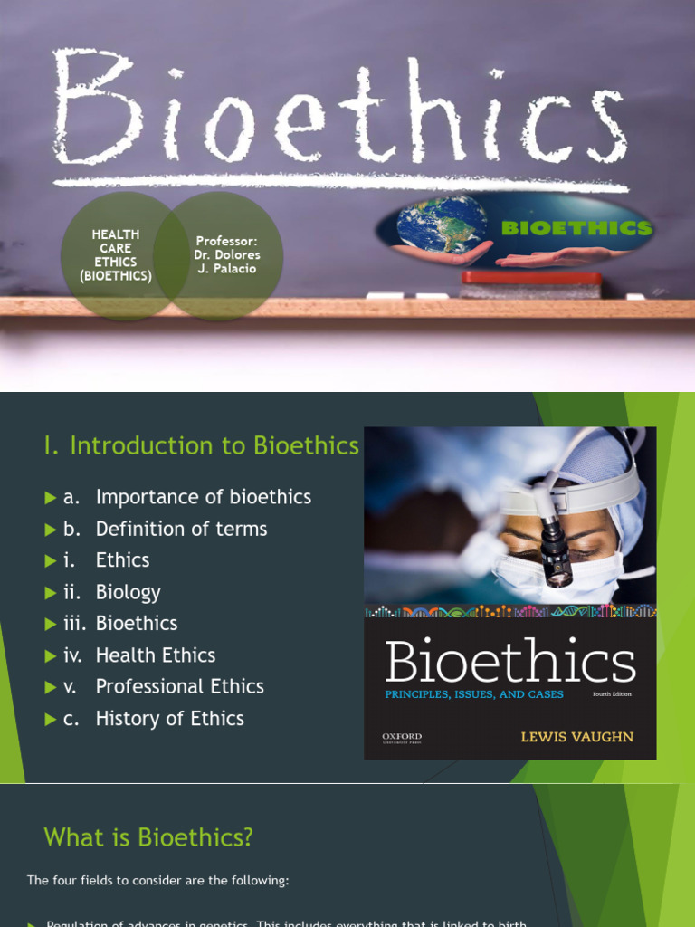 Lesson 1 Introduction To Bioethics | PDF | Bioethics | Medicine